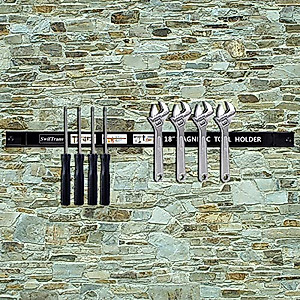 Magnetic Tool Holder 18 Inch 8 Pack Heavy Duty Magnet Tool Bar Strip Rack Wall Mount Black¡­