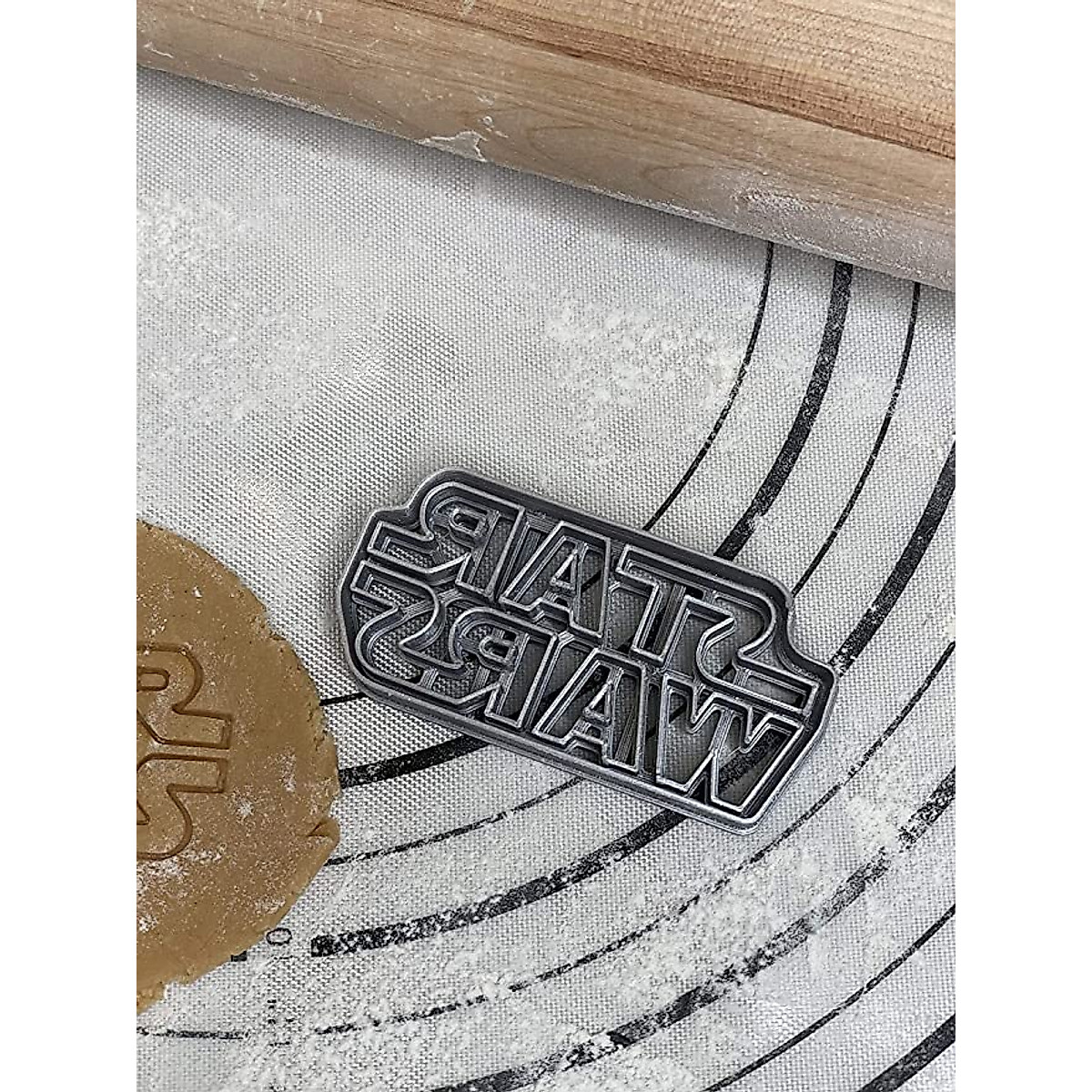Galaxy Wars Logo Cookie Cutter & Mold (XL Size, 2”x4.1” Inch-Scale) Produced by 3D Kitchen Art