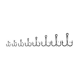 Tooth Shield Tackle 10-Pack Walleye Stinger Hooks/Trailer Hooks 15lb Fluorocarbon Leader Material Red VMC Hooks [White] (Hook Size: 4)