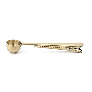 Kikkerland Kitchen Clip Set (Set of 3), Brass