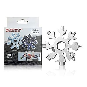 18-in-1 snowflake multi-function tool, snowflake tool, beer opener, great Christmas