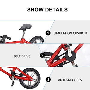 LIOOBO Metal Finger Bike: Mini Mountain Bike, Finger Toys Game, Finger Bmx Set, DIY Decoration for Birthday Christmas Halloween 1Set Red