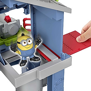 Fisher-Price Imaginext Preschool Toy Minions The Rise of Gru Gadget Lair Playset with Otto Figure for Pretend Play Kids Ages 3+ Years