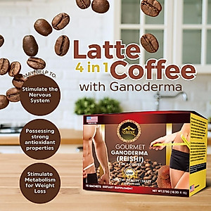 Eternal Spirit Beauty Asian Latte Coffee Singles - Indulge in Instant Luxury with Individual Packets for Quick and Velvety Bliss (15 Sachets - 0.64 Oz Each)