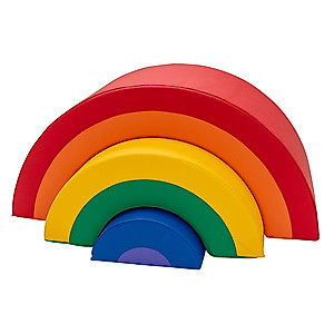 Children's Factory Rainbow Arch Climber Toddler Indoor Playset, Climbing Soft Play Equipment for Preschool, Daycare