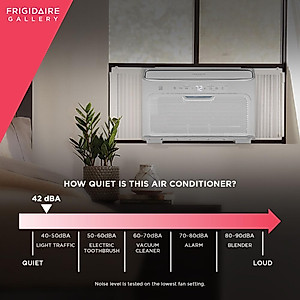 Frigidaire GHWQ103WC1 Inverter Quiet Temp Room Air Conditioner, 10,000 BTU with Wi-Fi Connected, Energy Star Certified, Easy-to-Clean Washable Filter, in White