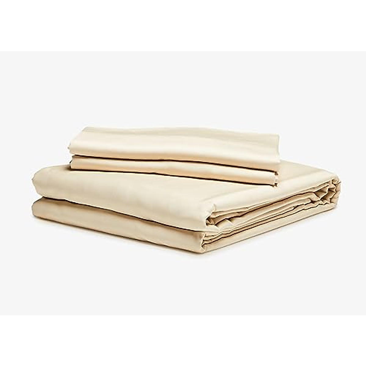 Premium Comfort: Luxury Cotton Sateen Sheet Set - Breathable & Silky Sateen Weave for a Serene Night's Rest - Hotel Quality Softness (Latte, Twin)