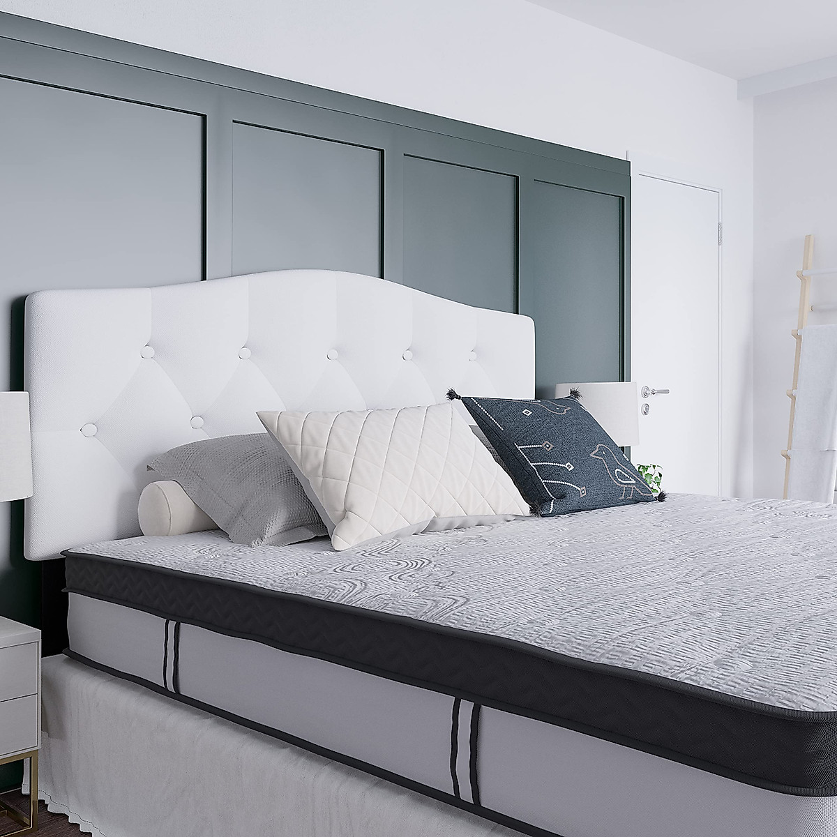 EMMA + OLIVER Astor 12 Inch CertiPUR-US Certified Memory Foam Pocket Spring Mattress, King Mattress in a Box