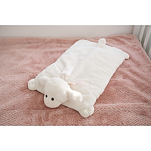 Bearington Baby Lamby Plush Animal Tummy Time Mat