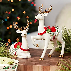 Lenox Standing Reindeer Figurine, 0.99, Multi