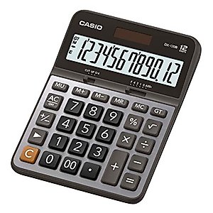 Casio GX-120B Electronic Desktop Calculator with 12-Digit Extra Large Display (6.9×5.1 in)