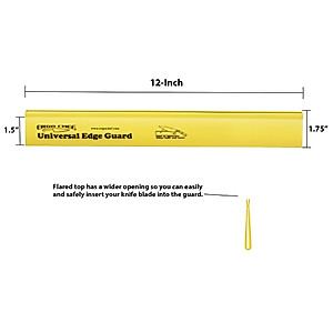Ergo Chef Knife Edge Guard 12 inch x 1.5 inch Knife Protector Blade Guards (Yellow)