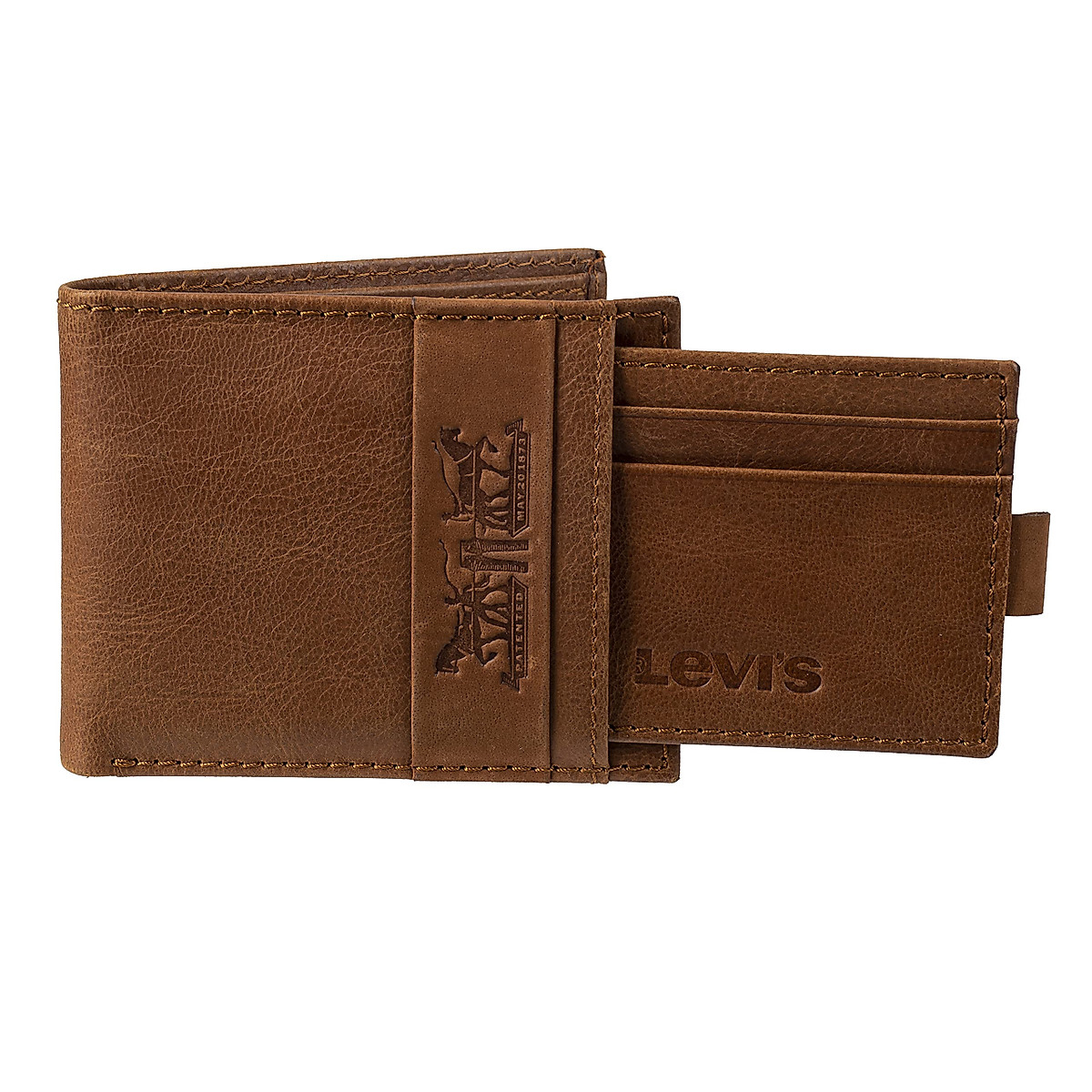 Levi's Men's RFID Slimfold Wallet with Removable Card Case