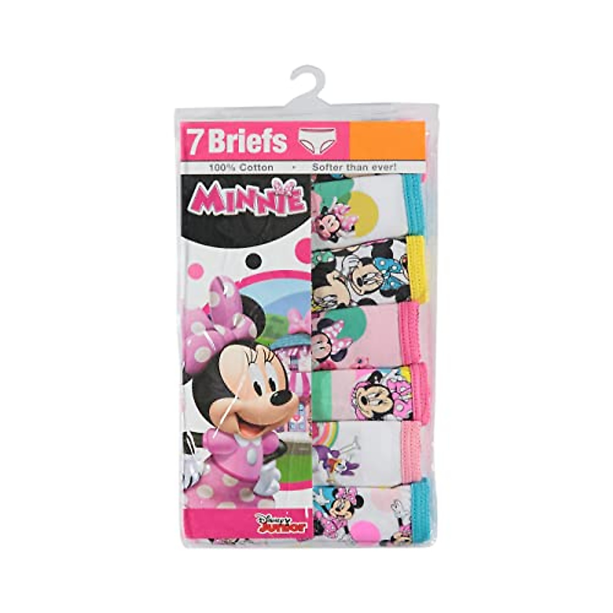 Disney girls Minnie Seven Pack Underwear Briefs, Minnie7pk, 2-3T US