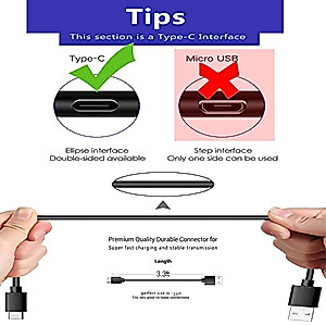 USB-C Charger Charging Cable Cord for Sony WH-1000XM5 WH-1000XM4 WH-1000XM3 WF-1000XM4 WF-C500 WH-XB900N WH-CH510 WI-1000XM2 WI-C200 WI-XB400 WF-1000XM3 LinkBuds, Bose NCH700 Wireless Headphones