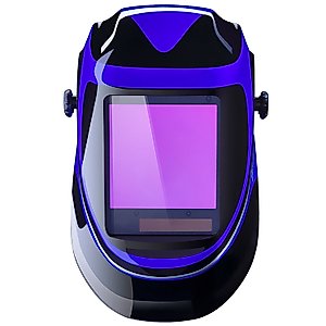 DEKOPRO Solar Powered Welding Helmet Auto Darkening Professional Hood with Wide Lens Adjustable Shade Range 4/9-13 for Mig Tig Arc Weld Grinding Welder Mask