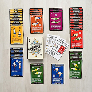 Stack 52 Bodyweight Exercise Cards: Workout Playing Card Game. Designed by a Military Fitness Expert. Video Instructions Included. No Equipment Needed. Burn Fat Build Muscle. (Updated Bodyweight Deck)