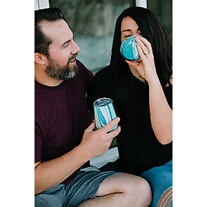 Simple Modern Wine Tumbler with Lid | Cute Stemless Glass Cup with Press-In Lid | Insulated Stainless Steel Coffee Mug | Gifts for Women Men Him Her | Spirit Collection | 12oz | Lavender Mist