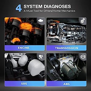 2024 Autel ML629 OBD2 Scanner ABS SRS Engine Transmission Diagnoses OBD II Full Functions Upgraded Version of AL519/AL619/ ML619 for DIYers Professionals