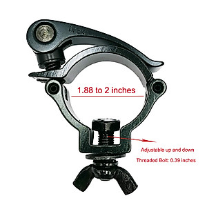 Lighting Clamp 2 Inch Truss Quick Release Mount Heavy Duty 220 Lbs Fit 48-51mm OD Pipe truss F34 Black