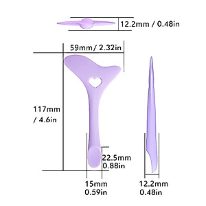 DogieLyn Silicone Winged Tip Reusable Smoky Eyeshadow Applicators Plate Cat Shape Eye liner Shadow Guide Template Multifunctional Lazy Quick Makeup Tool Eyebrow Pencil Eyeliner Stencils