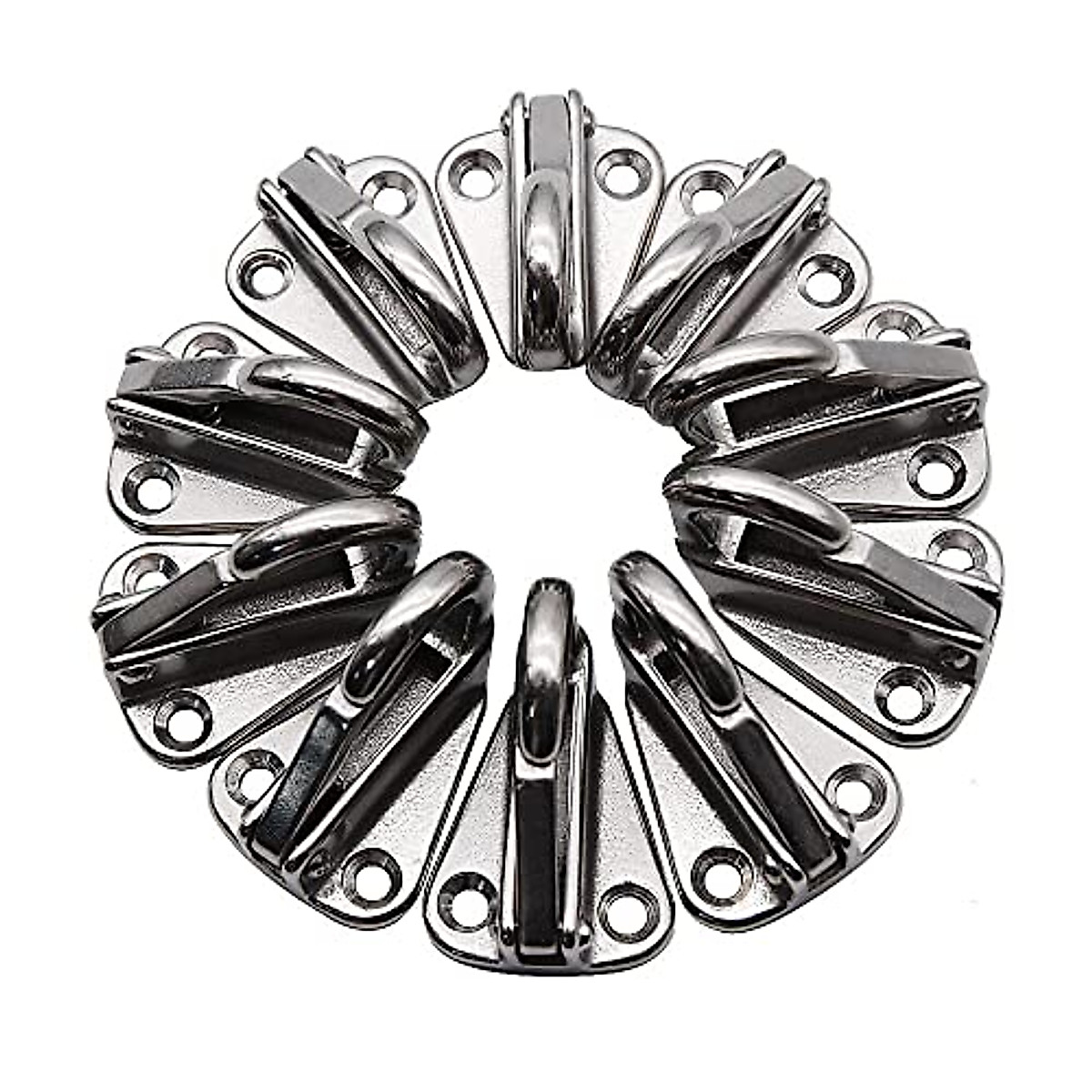 Spring Snap Attach Rope Hook, Stainless Steel 316 Fender Spring Hook Fending Hook Marine Clothes Boat Hardware Accessories (2)