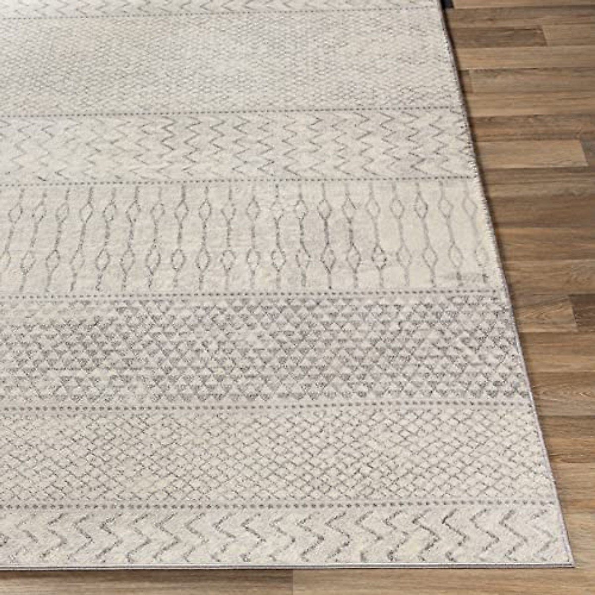 Artistic Weavers Hana Modern Moroccan Area Rug,7'10" x 10'3",Silver Grey