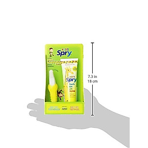 Xlear Banana Brush and Tooth Gel with Xylitol Kit - 2 oz - Strawberry Banana