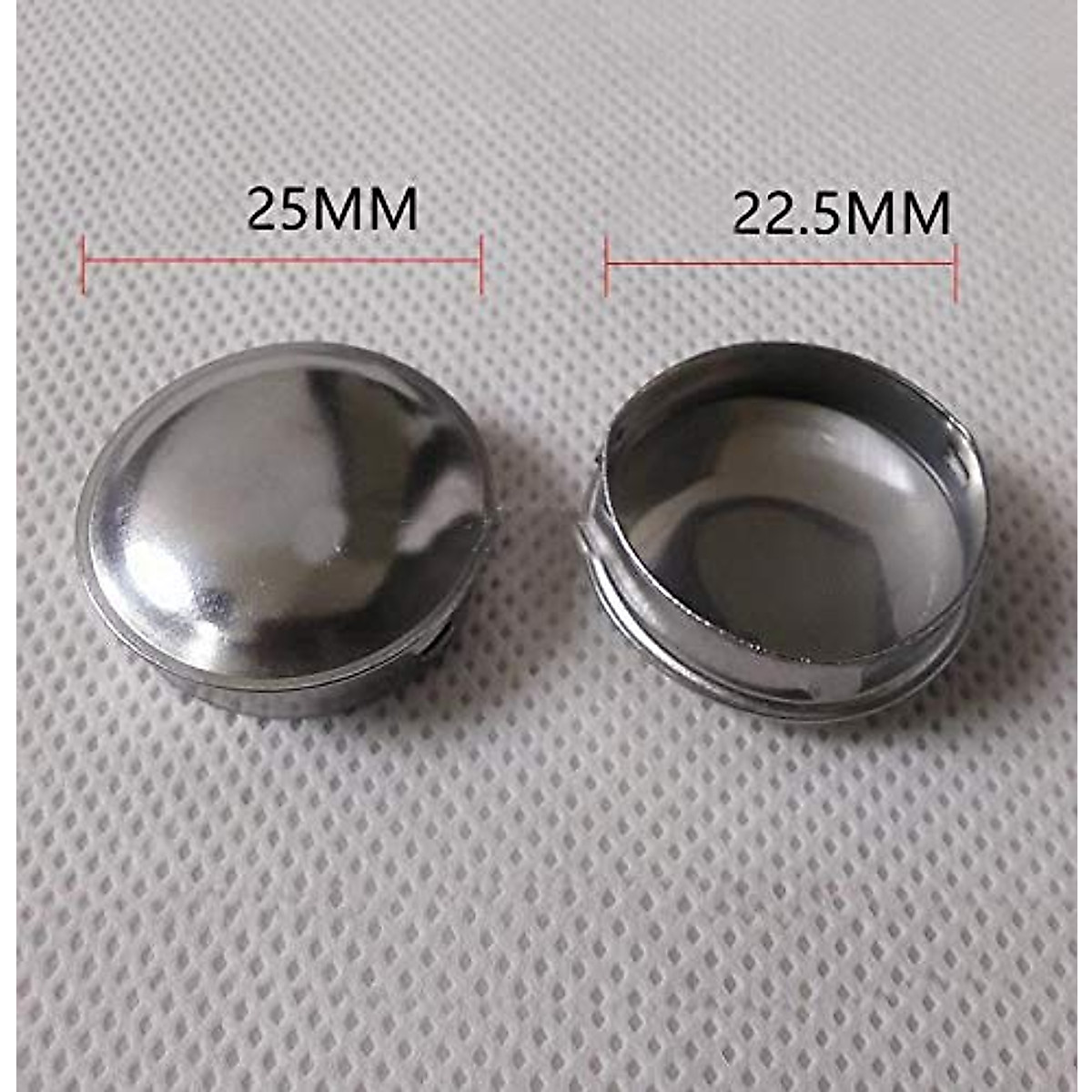 Pipe Hole Plug Stainless Steel External Diameter 25MM Pipe Cover Cap Quick Seal Internal Diameter 22.5mm 50pcs