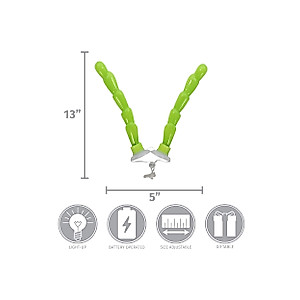 elope Green Light-Up Insect Bug Antennae Costume Headband for Adults and Teens