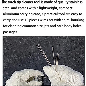 Utoolmart 4 Set Welding Tip Cleaner, Nozzle Cleaner Gas Welding Brazing Cutting Torch Tip Cleaner Needle
