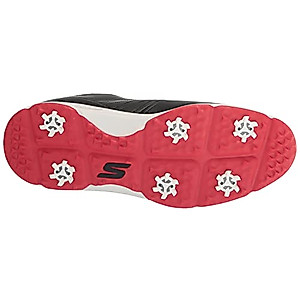 Skechers Men's Go Torque Pro Waterproof Golf Shoe Sneaker, Black/Red, 9 Wide