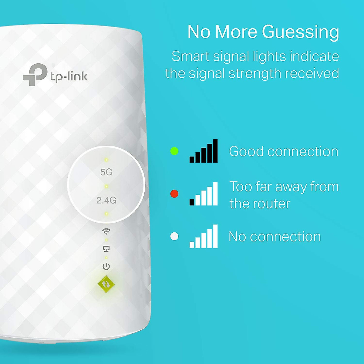 TP-Link AC750 WiFi Range Extender - Dual Band Cloud App Control Up to 750Mbps, One Button Setup Repeater, Internet Booster, Access Point Smart Home & Alexa Devices (RE220) (Renewed)
