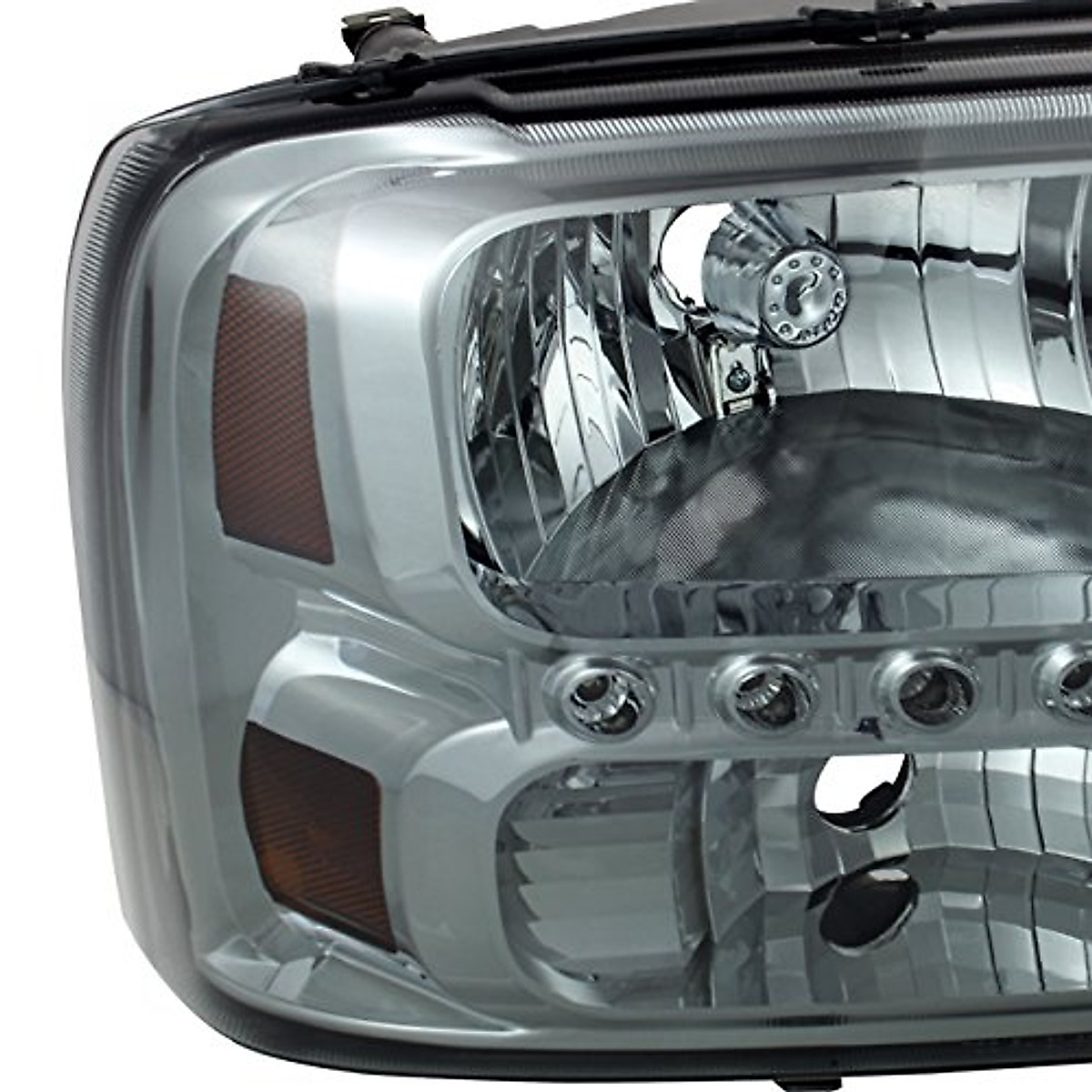 AKKON - For 1999-2004 Ford F250/350/450/550 Superduty Smoke LED Headlights w/Signal Lamps + Smoked Tail Lights Combo