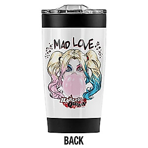 Harley Quinn Mad Love Stainless Steel Tumbler 20 oz Coffee Travel Mug/Cup, Vacuum Insulated & Double Wall with Leakproof Sliding Lid | Great for Hot Drinks and Cold Beverages