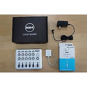 Maker Hart LOOP MIXER - Portable Audio Mixer with 5 Channel stereo inputs, 3 Outputs via 3.5mm jack. Including a Mono to Stereo DM2S Adapter.