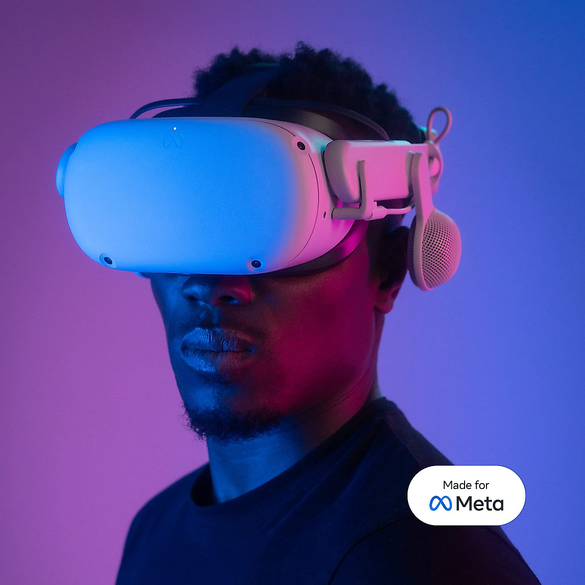 Logitech Chorus VR Off-Ear Headset for Meta Quest 2, Designed for Gaming and VR Fitness, Lightweight, Open air immersive Audio, flip to Mute, USB-C passthrough - White (Renewed)