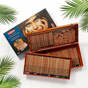 Derwent Lightfast Colour Pencils, Professional Quality, Wooden Box Set of 100, 2305693