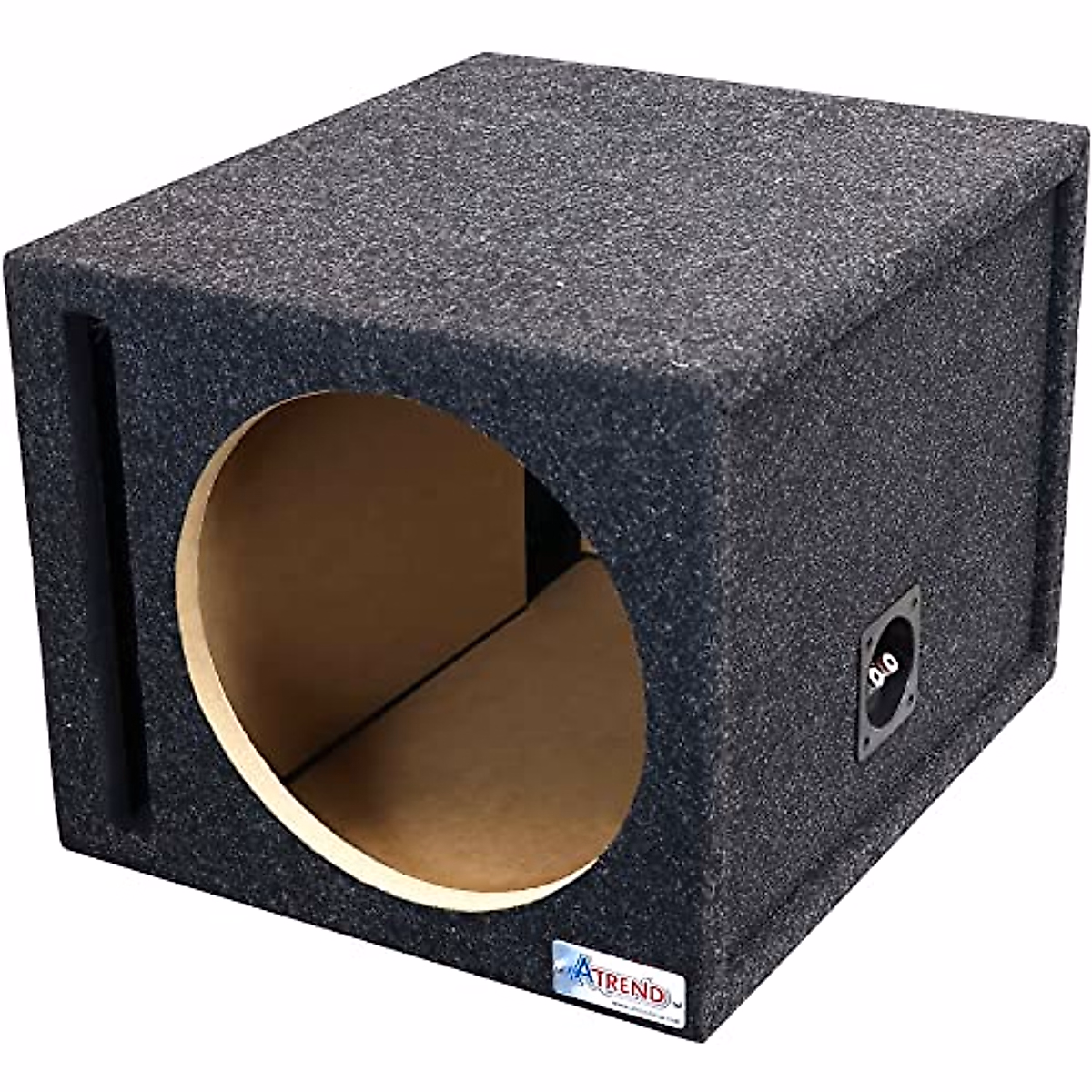 Bbox Single Vented 15 Inch Subwoofer Enclosure - SPL Audio Tuned Single Vented Car Subwoofer Boxes & Enclosures - Premium Subwoofer Box Improves Audio Quality, Sound & Bass - Nickel Finish Terminals