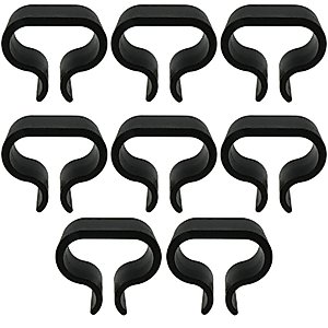 heyous 8PCS Black Non Slip Outdoor Patio Garden Wicker Rattan Furniture Alignment Sofa Rattan Chair Fastners Clip Sectional Connector