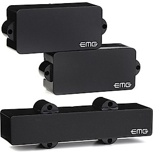 EMG PJ Active Bass Guitar Pickup Set, Black