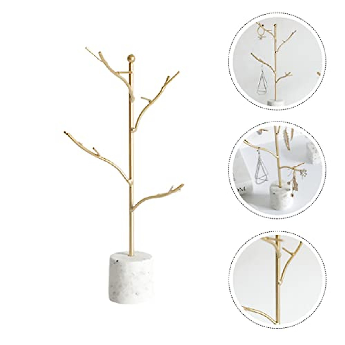 Amosfun Jewelry Display Stand jewelry stand organizer metal jewelry tree necklace display holder Metal Ornament Display