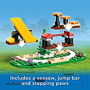 LEGO City Mobile Police Dog Training 60369, SUV Toy Car with Trailer, Obstacle Course and Puppy Figures, Animal Playset for Boys and Girls Ages 5 Plus