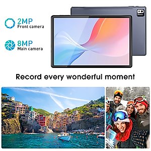 SGIN 10 Inch Tablet, 4GB RAM 128GB ROM Android 13 Tablets Computer with MTK Octa-Core 2.0Ghz Processor, FHD 1280x800 IPS Srceen, 5MP+8MP Camera, WiFi, Bluetooth, 6000mAh