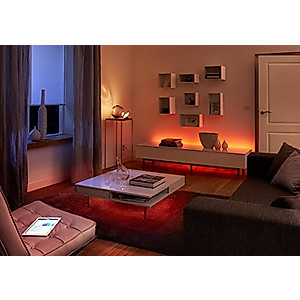 Philips Hue LightStrip 2-Pack Dimmable LED Smart Light Starter Kit (Older Model, 2 LightStrips and 1 Bridge, Compatible with Amazon Alexa, Apple HomeKit and Google Assistant)
