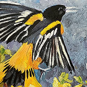 Spring Territories, Wildlife Birds by Internationally Renowned Painter Yary Dluhos