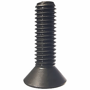 4-40 x 5/16" Flat Head Socket Cap Screws, Allen Socket Drive, Alloy Steel, Full Thread, Black Oxide, Machine Thread, Quantity 100