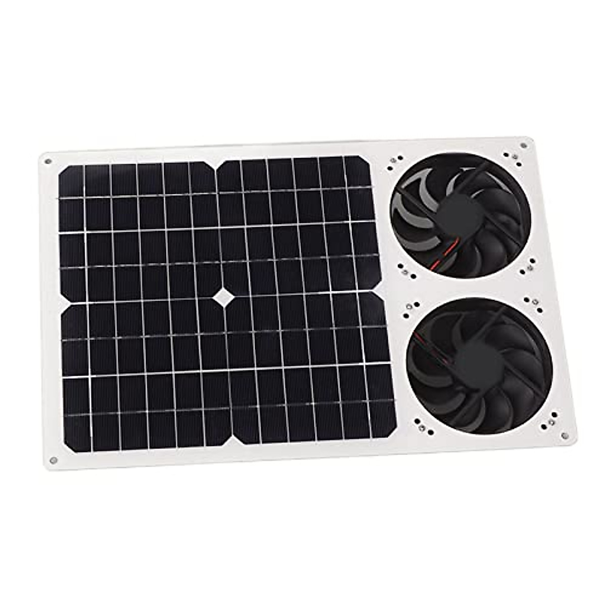 Solar Panel Fan Kit Household Greenhouse Rv Exhaust Fan Pet Portable Chicken Coops Single Crystal 40W Vent Sheds for Double Fan Waterproof 6 Inches Dual Solar Panels