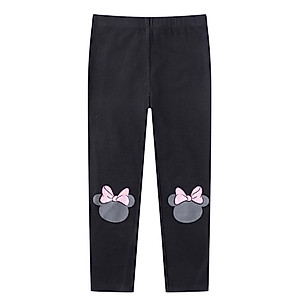 Disney Princess Minnie Mouse Frozen Elsa Anna Girls Long Sleeve Shirt, Vest and Legging Pants Set for Toddler and Little Kids