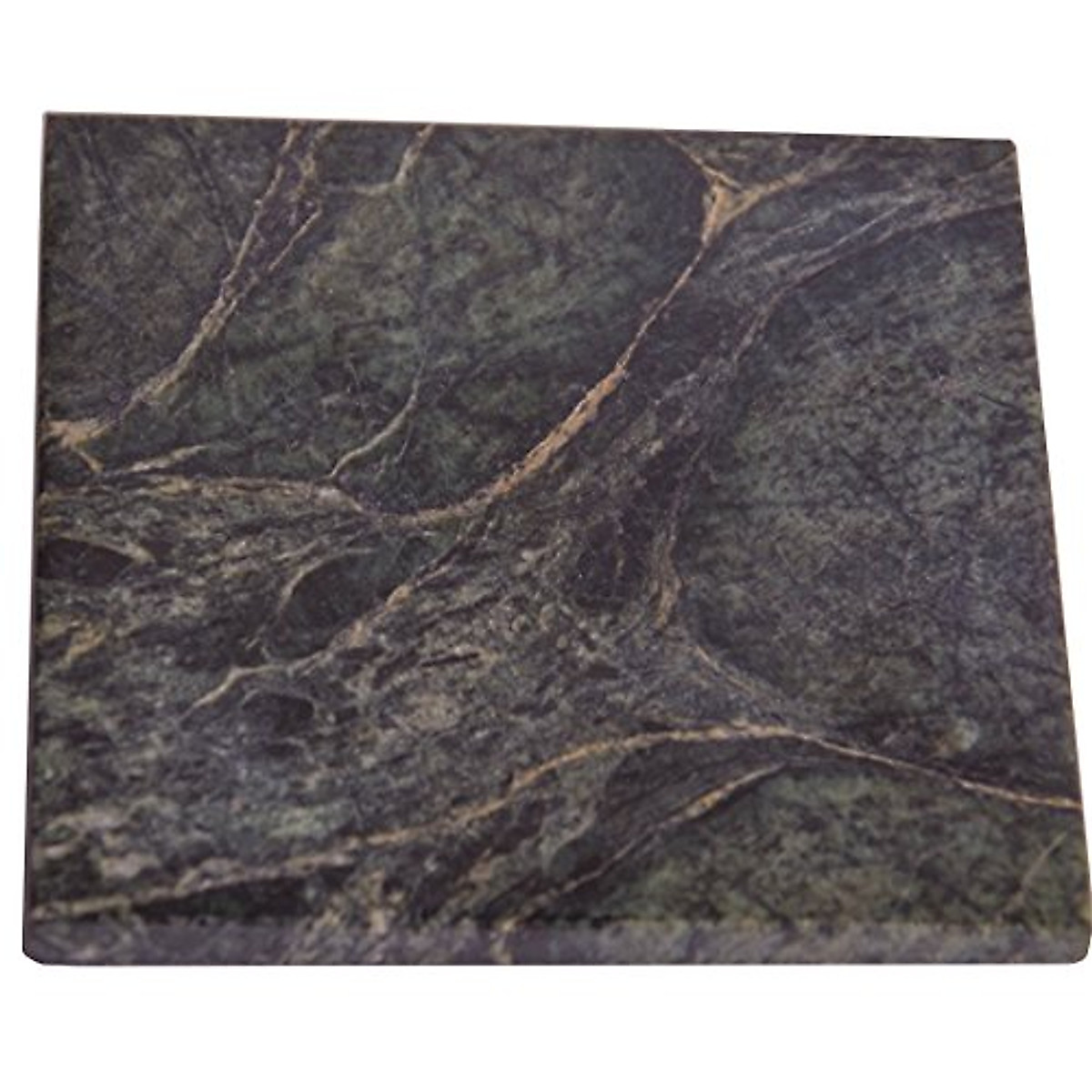 CraftsOfEgypt Set of 6 - Green Marble Stone Coasters Polished Coasters – 3.5 x 3.5 Inches (9x9 cm) Square – Protection from Drink Rings